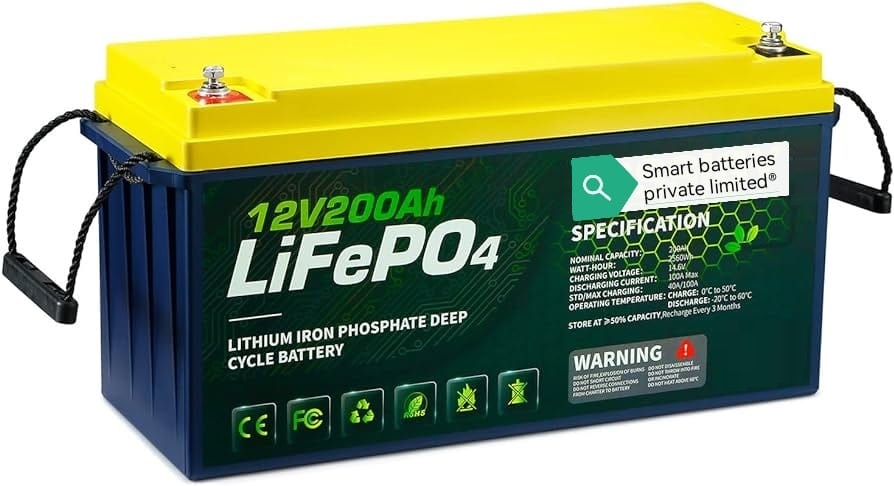 LFP Battery 12V 200Ah - Smart Batteries